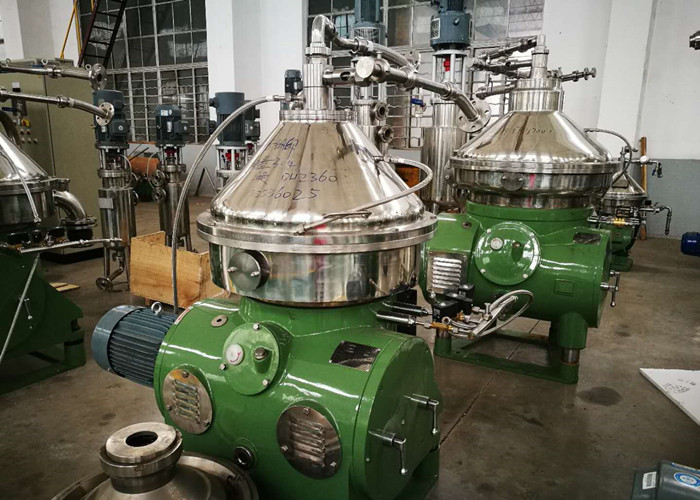 High Speed Disc Bowl Centrifuge / Vegetable Oil Separator For Fats Refining